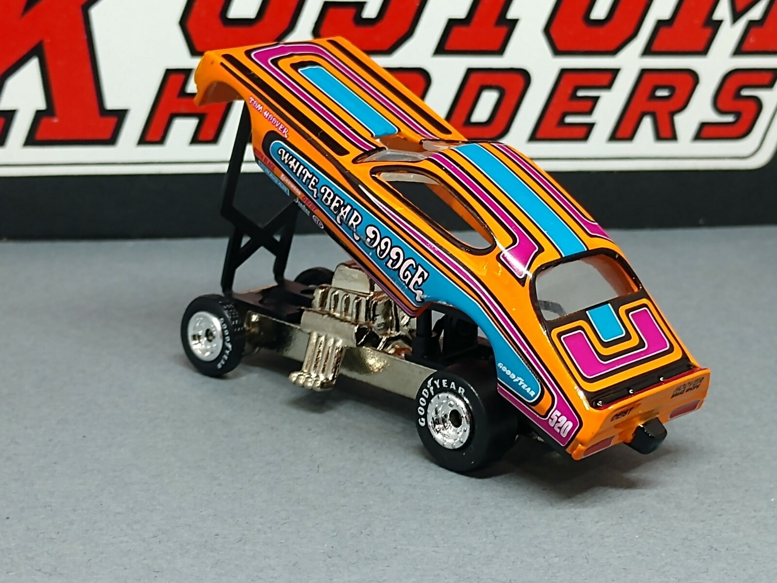 NHRA FUNNY CAR TOM HOOVER WHITE BEAR DODGE LIMITED EDITION COLLECTIBLE ...