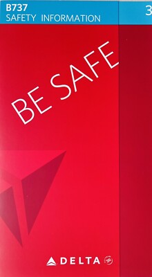 Delta Airlines Safety Card - Boeing 737 - November 2011 R3 | eBay