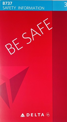 Delta Airlines Safety Card - Boeing 737 - November 2011 R3 | eBay