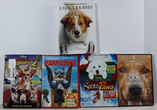 Family Friendly Dog Movies DVD Lot Of 5 Comedy Marmaduke Santa Paws Etc ...
