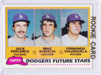 FERNANDO VALENZUELA MIKE SCIOSCIA 1981 Topps VINTAGE ROOKIE CARD ...