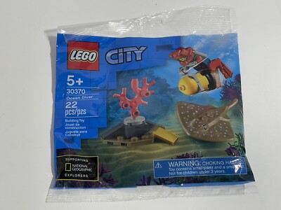 Lego City 30370 Ocean Diver Stingray manta ray Spotted Ray New 22 PCS ...