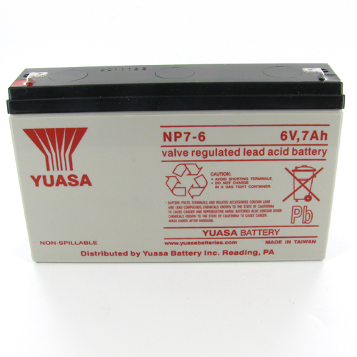 Yuasa NP7-6 Sealed Lead Acid Battery with F1 Terminal | eBay