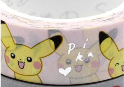 Subtle Dreams Pika Pikachu Silver Foil Washi Tape | eBay