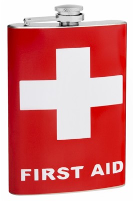 8oz First Aid Hip Flask, Vinyl Wrap | eBay