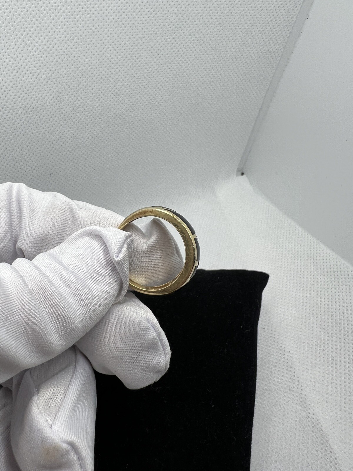 14k 585 Yellow Gold Diamond Ring For Women Size 9 Ye… - Gem