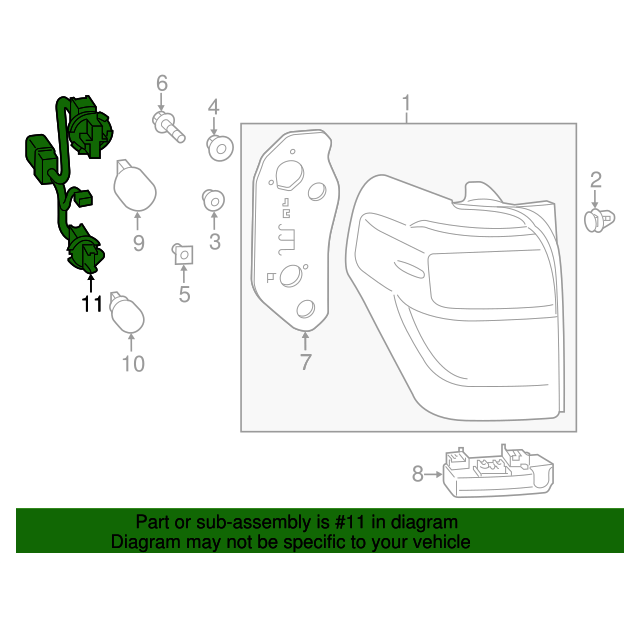 Genuine Pair Set of Rear Tail Light Sockets 8155535400 For Toyota ...