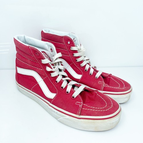 Vans Unisex Sk8 Hi 721356 Red Casual Shoes Sneakers Size M 5.5 W 7 | eBay
