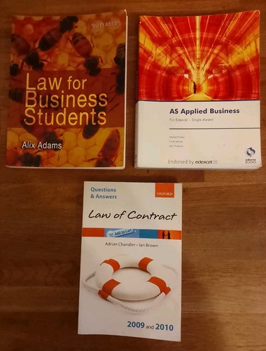 BOOK - Bundle Of X3 Business Law Academic Textbooks Paperback Books | eBay