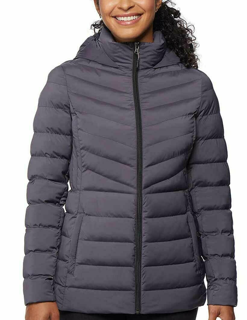 32 Degrees Heat Women's Power Stretch Hooded Water Resistant Jackets ...