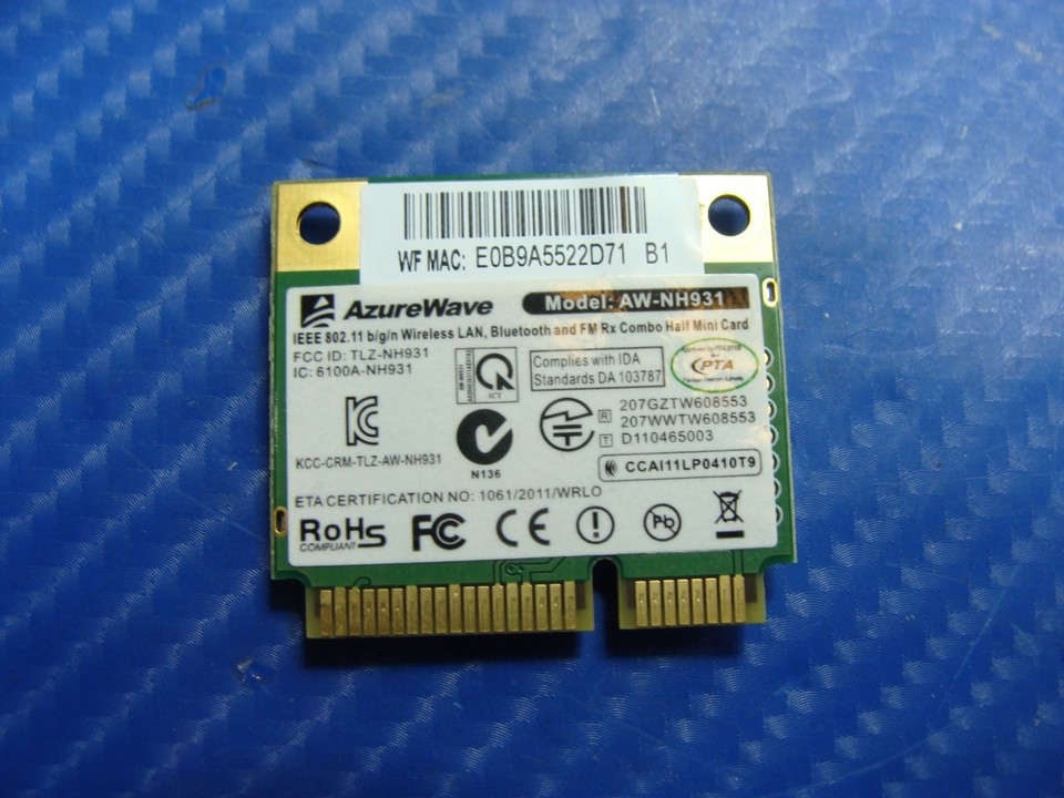 Toshiba Thrive AT105-T1032 10.1" OEM Wireless WiFi Bluetooth Card AW ...