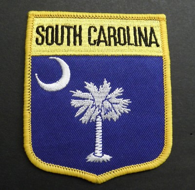 SOUTH CAROLINA STATE SEW / IRON ON EMBROIDERED PATCH | eBay