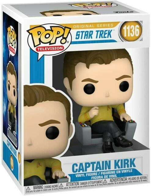 Funko Pop! TV: Star Trek - Captain Kirk in Chair Vinyl Figure ...