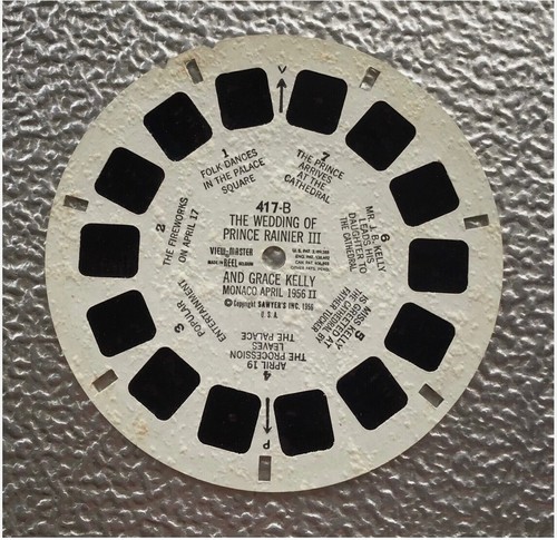 PRINCE RAINIER,GRACE KELLY WED,RARE VIEWMASTER REELS,FULL SET OF 3. 417 ...