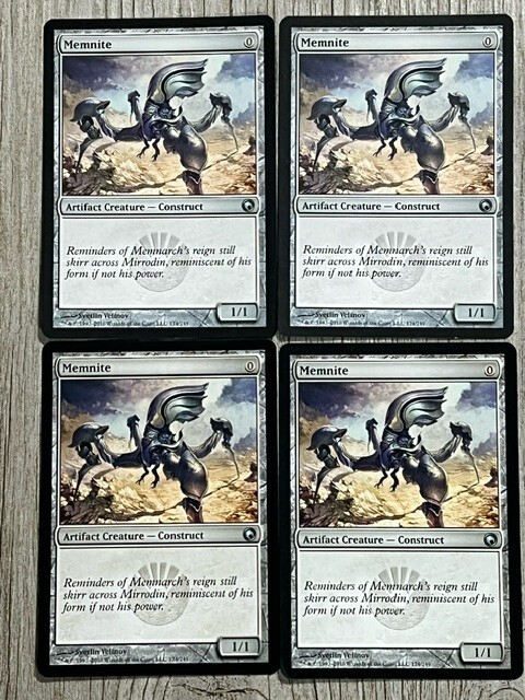 MEMNITE X4 Scars Of Mirrodin SOM Magic MTG MINT CARD | eBay