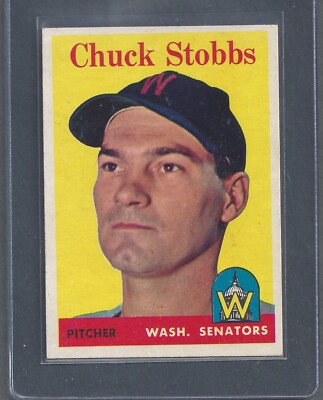 1958 Topps Baseball #239 Chuck Stobbs NR-MINT 0239JR5 | eBay