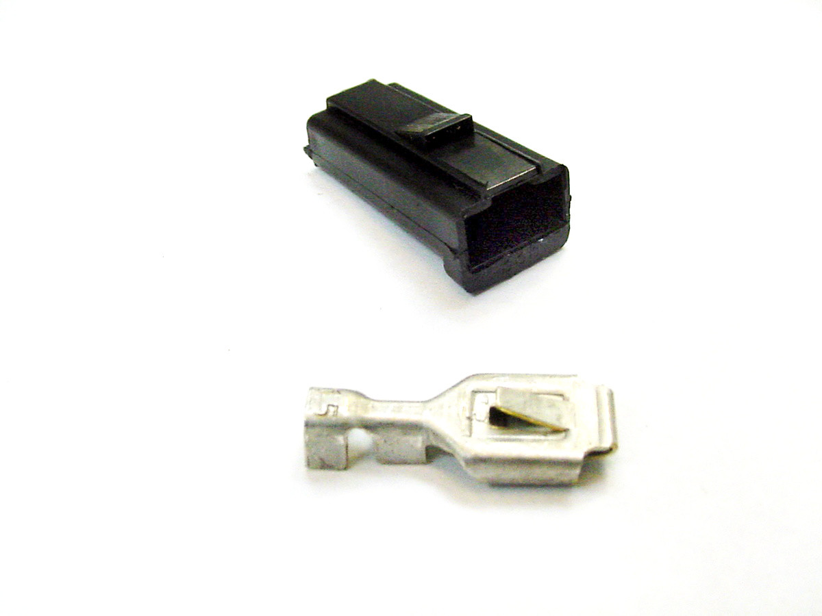 Mopar Female 1 Way Black Nylon Wire Wiring Harness Terminal Connector ...