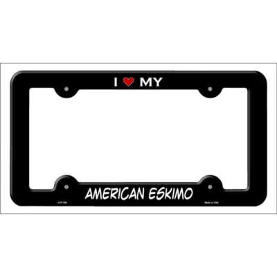 American Eskimo Novelty Metal License Plate Frame LPF-196 | eBay