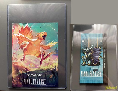 MTG FF Final Fantasy Prerelease Promo Card Booster - English + Chocobo ...