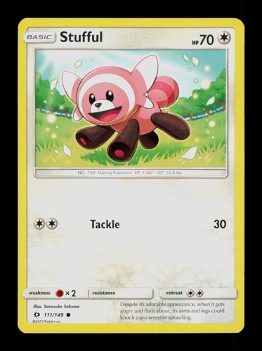 Stufful 111/149 Pokemon Sun&Moon Trading Card TC | eBay