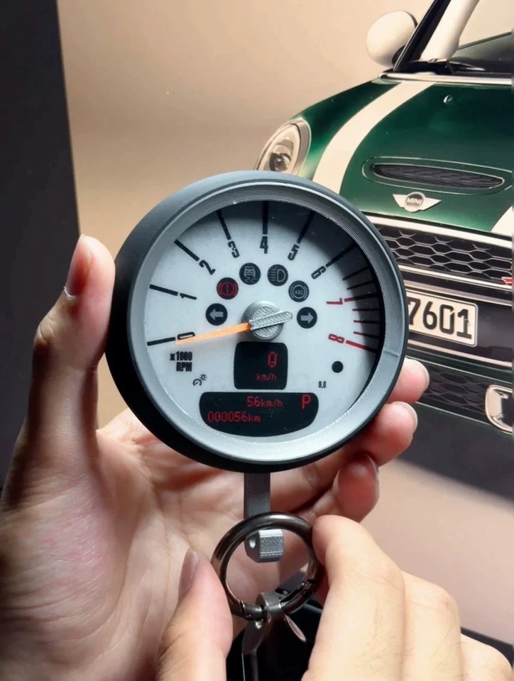 Mini Cooper R56 Speedometer Style Keychain Car Gauge Key Ring | eBay