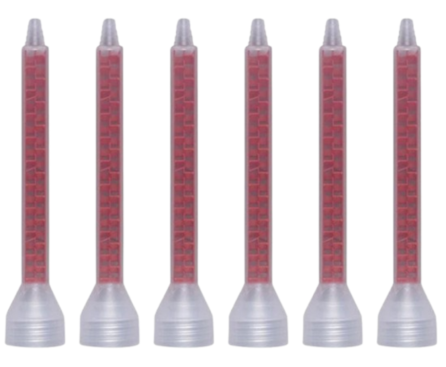 SEM 70011 Integral Nut Square Static Mixers Mixing Tips 6 Tips Per Pack ...