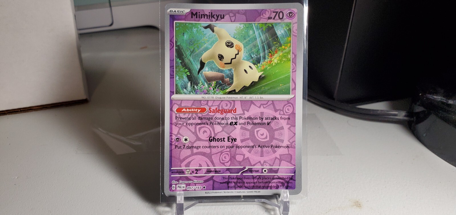 Pokémon TCG Mimikyu Scarlet & Violet - Paldea Evolved 097/193 Reverse ...