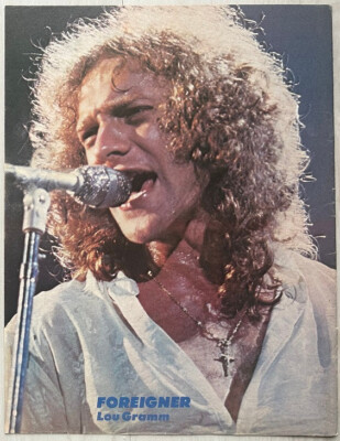 LOU GRAMM / FOREIGNER - 1982 Full page UK Magazine poster | eBay