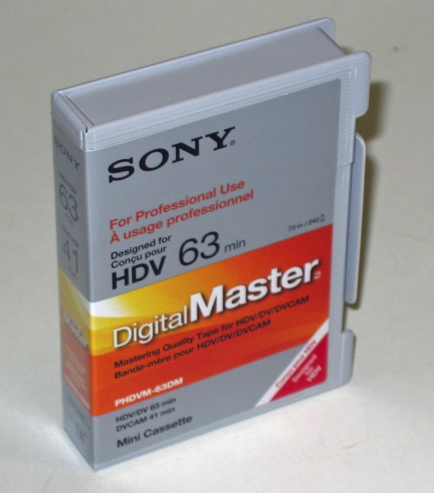 Sony Digital Master PHDVM-63DM Mini DV HDV DVCAM tape for Pro HD ...