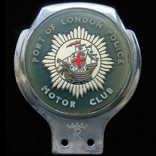 Port of London Police Motor Club Car Badge (2075) | eBay