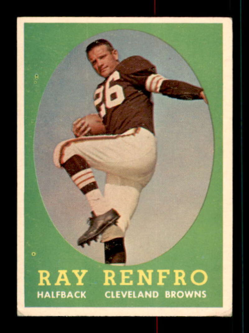 1958 Topps #17 Ray Renfro GVG Browns 557053 | eBay