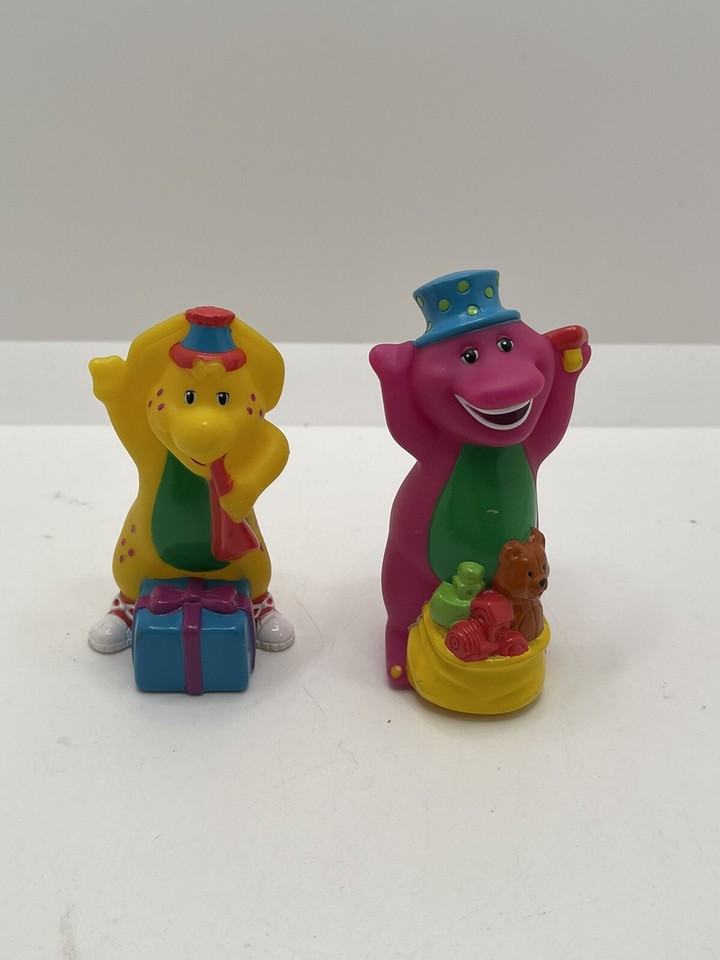 Lot of 8 Assorted Barney Dinosaur 3” Rubber Plastic & PVC 90s Figures ...