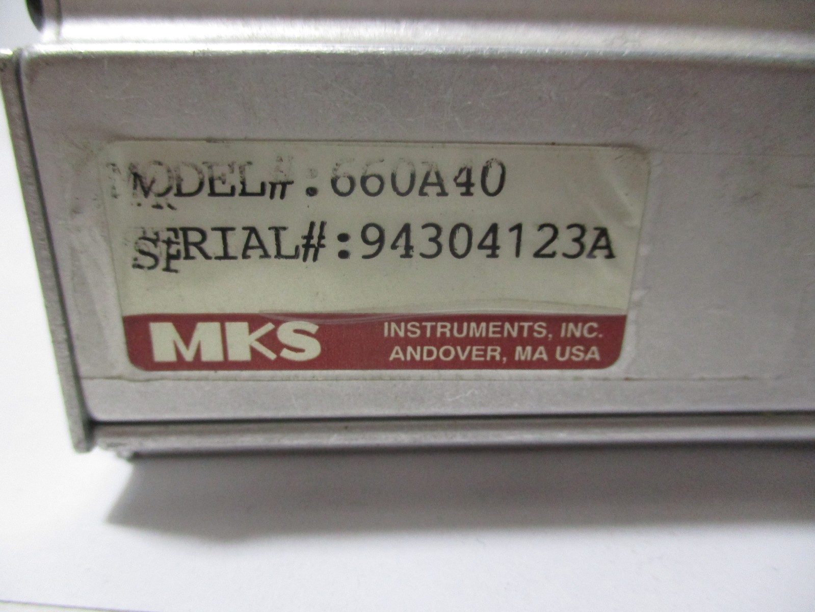 MKS Type 660 Single-channel Digital Power Supply and Readout 660b42 for ...