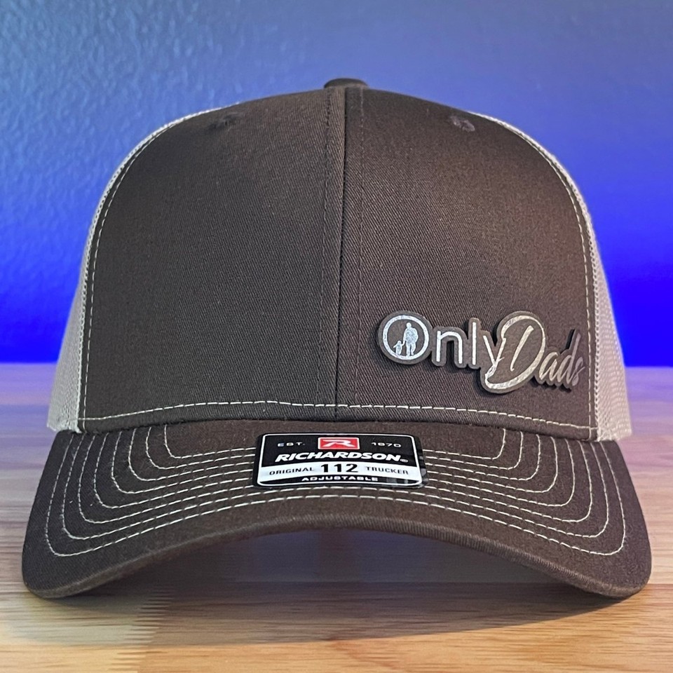Only Dads Funny Leather Patch Hat Brown/Khaki | eBay