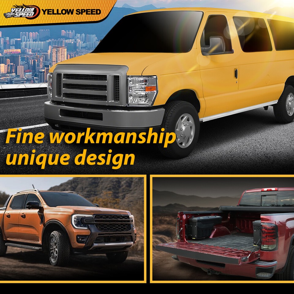 Slip On Rocker Panels Fit For Ford E150 E250 Econoline Van 1992-2016 ...