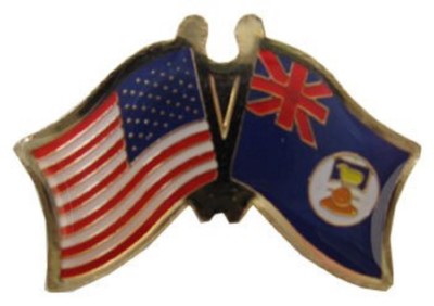 Pack of 50 USA American Falkland Island Friendship Flag Hat Cap lapel ...