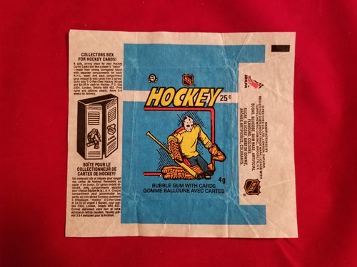 🥅NICE! 1982-83 OPC O-Pee-Chee Hockey Wax Wrapper🏒 Collectors Box ...
