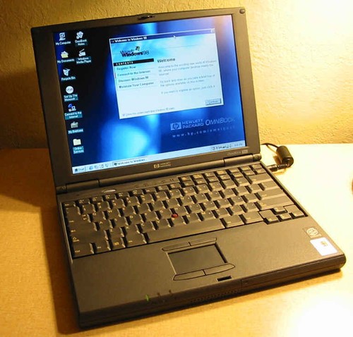 Vintage HP OmniBook 900 Slim Laptop 450MHz 6GB Notebook Computer ...