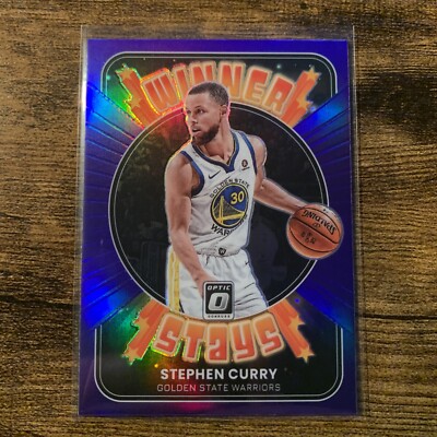Steph Curry 21-22 Donruss Optic Winner Stays Purple Prizm #4 | eBay