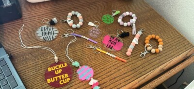 lot of 12 new cute keychains, bracelets and more. stocking stuffers | eBay