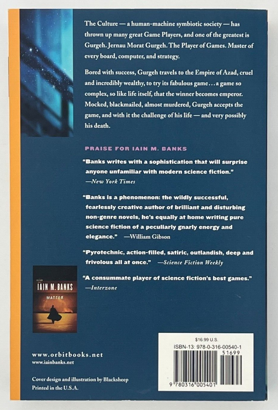 Culture Ser.: The Player of Games by Iain M. Banks (2008, Perfect) for ...