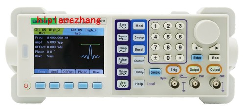 2CH Function Signal Waveform Generator 60MHz 200MS/s 3.5"TFTLCD USB ...