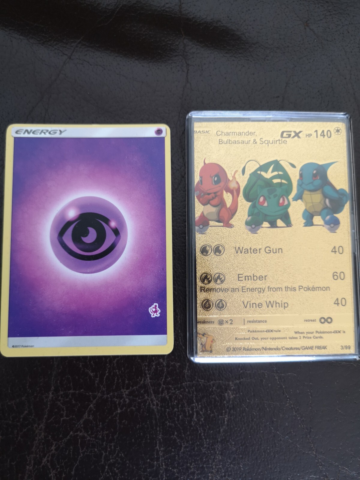 CHARMANDER SQUIRTLE BULBASAUR GX 3/99 POKEMON CARD GOLDEN FRIDGE MAGNET ...