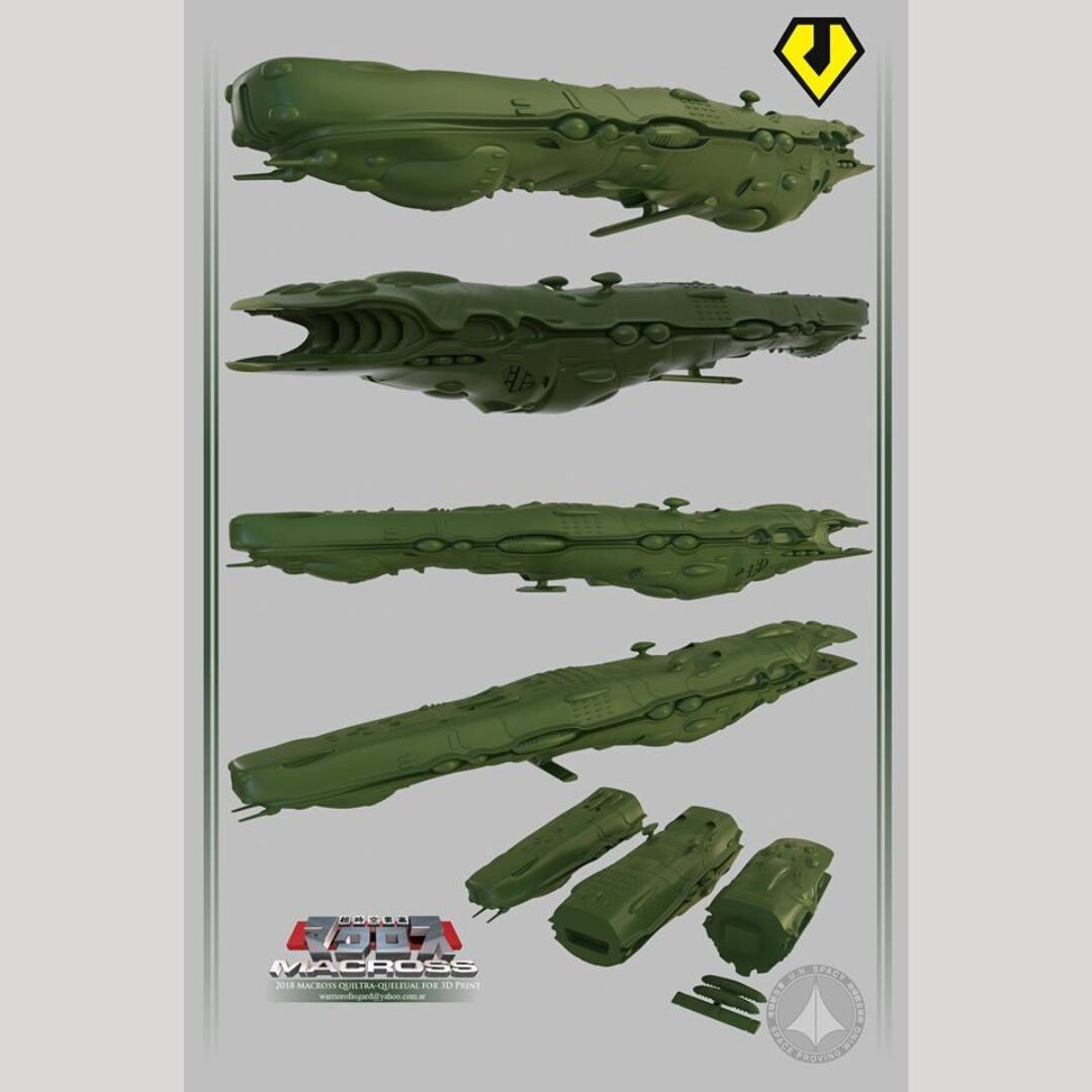 4 Zentraedi Ships Macross Robotech Fleet Battles Models Kits space war ...