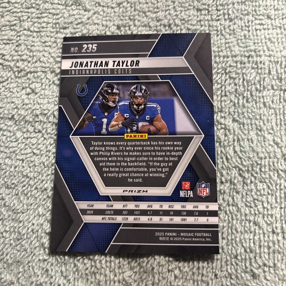 2025 Panini Mosaic DONT’E THORNTON JR SILVER MOSAIC PRIZM ROOKIE #369 ...