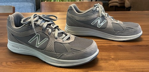 New Balance 877 Walking Shoes Mens Size 13 Gray Suede Mesh Comfort ...