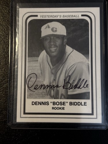 Yesterdays Baseball Lot (2) Negro League Autos Dennis Biddle / Ira ...