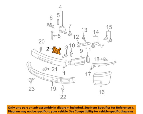 GM OEM 07-10 Sierra 2500 HD Bumper Components-Inner Bracket 15838205 | eBay