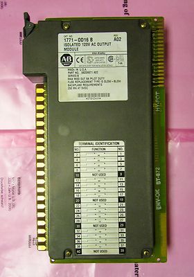 ALLEN BRADLEY 1771 OD16 Series B Rev A02 Isolated 120V AC Ouput Module ...