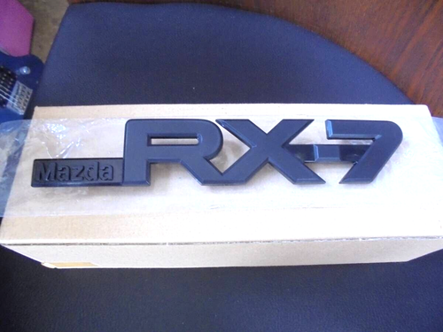 JDM OEM MAZDA Savanna RX-7 RX7 E-FC3S FC3S Black Rear Emblem Budge RARE ...